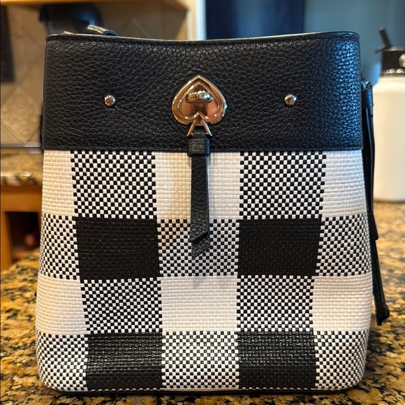 kate spade | Bags | Kate Spade Black And White Crossbody Bag With ...